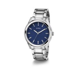 Guess Uhr 'DEX' Herren Größe One Size navy / silber