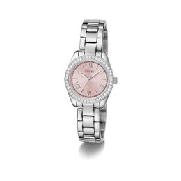 Guess Analoguhr 'MINI LUNA' Damen Gr&ouml;&szlig;e One Size rosa / silber