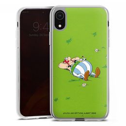 DeinDesign iPhone Xr Handy Silikon H&uuml;lle Case transparent Handyh&uuml;lle Asterix Official Licensed Product Obelix Silikon Case
