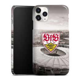 DeinDesign iPhone 11 Pro Max Handy Premium Case Smartphone Handyh&uuml;lle Schutzh&uuml;lle gl&auml;nzend Official Licensed Product Stadium Vfb Stuttgart Premium Case