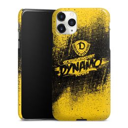 DeinDesign iPhone 11 Pro Max Handy Premium Case Smartphone Handyh&uuml;lle Schutzh&uuml;lle gl&auml;nzend Official Licensed Product Sg Dynamo Dresden Logo Premium Case