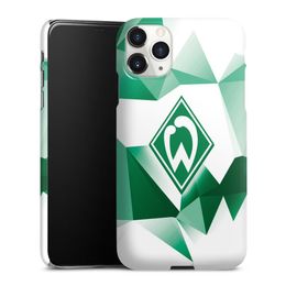 DeinDesign iPhone 11 Pro Max Handy Premium Case Smartphone Handyh&uuml;lle Schutzh&uuml;lle gl&auml;nzend Tarnmuster Sv Werder Bremen Official Licensed Product Premium Case