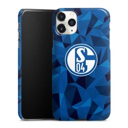 DeinDesign iPhone 11 Pro Max Handy Premium Case Smartphone Handyh&uuml;lle Schutzh&uuml;lle gl&auml;nzend Fc Schalke 04 Muster Camouflage Premium Case