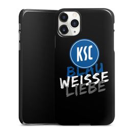 DeinDesign iPhone 11 Pro Max Handy Premium Case Smartphone Handyh&uuml;lle Schutzh&uuml;lle gl&auml;nzend Ksc Official Licensed Product Karlsruher Sc Premium Case