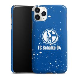 DeinDesign iPhone 11 Pro Max Handy Premium Case Smartphone Handyh&uuml;lle Schutzh&uuml;lle gl&auml;nzend Logo Fc Schalke 04 S04 Premium Case