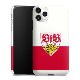 DeinDesign iPhone 11 Pro Max Handy Premium Case Smartphone Handyh&uuml;lle Schutzh&uuml;lle gl&auml;nzend Vfb Stuttgart Official Licensed Product Logo Premium Case