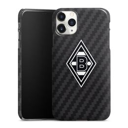 DeinDesign iPhone 11 Pro Max Handy Premium Case Smartphone Handyh&uuml;lle Schutzh&uuml;lle gl&auml;nzend Gladbach Carbon Borussia M&ouml;nchengladbach Premium Case