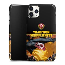 DeinDesign iPhone 11 Pro Max Handy Premium Case Smartphone Handyh&uuml;lle Schutzh&uuml;lle gl&auml;nzend Sg Dynamo Dresden Merchandise Sgd Premium Case