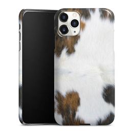 DeinDesign iPhone 11 Pro Max Handy Premium Case Smartphone Handyh&uuml;lle Schutzh&uuml;lle gl&auml;nzend Cow Skin Fur Cow Premium Case