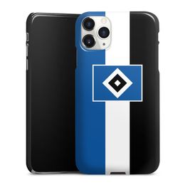 DeinDesign iPhone 11 Pro Max Handy Premium Case Smartphone Handyh&uuml;lle Schutzh&uuml;lle gl&auml;nzend Stripes Hsv Hamburger Sv Premium Case