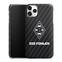 DeinDesign iPhone 11 Pro Max Handy Premium Case Smartphone Handyh&uuml;lle Schutzh&uuml;lle gl&auml;nzend Borussia M&ouml;nchengladbach Carbon Gladbach Premium Case