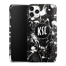 DeinDesign iPhone 11 Pro Max Handy Premium Case Smartphone Handyh&uuml;lle Schutzh&uuml;lle gl&auml;nzend Official Licensed Product Ksc Karlsruher Sc Premium Case