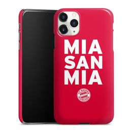 DeinDesign iPhone 11 Pro Max Handy Premium Case Smartphone Handyh&uuml;lle Schutzh&uuml;lle gl&auml;nzend Fc Bayern M&uuml;nchen Mia San Mia Fcb Premium Case