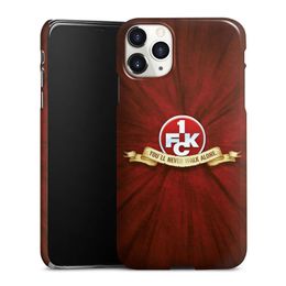 DeinDesign iPhone 11 Pro Max Handy Premium Case Smartphone Handyh&uuml;lle Schutzh&uuml;lle gl&auml;nzend 1. Fc Kaiserslautern Official Licensed Product Logo Premium Case