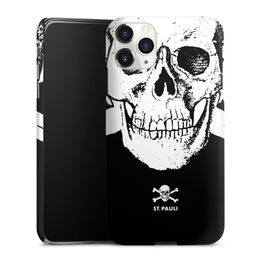 DeinDesign iPhone 11 Pro Max Handy Premium Case Smartphone Handyh&uuml;lle Schutzh&uuml;lle gl&auml;nzend Totenkopf Official Licensed Product Fc St. Pauli Premium Case