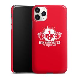 DeinDesign iPhone 11 Pro Max Handy Premium Case Smartphone Handyh&uuml;lle Schutzh&uuml;lle gl&auml;nzend Spruch 1. Fc Kaiserslautern Official Licensed Product Premium Case