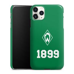 DeinDesign iPhone 11 Pro Max Handy Premium Case Smartphone Handyh&uuml;lle Schutzh&uuml;lle gl&auml;nzend Statement Official Licensed Product Sv Werder Bremen Premium Case