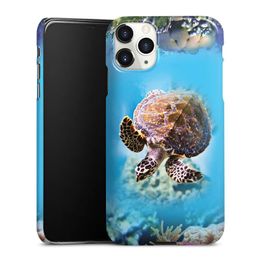 DeinDesign iPhone 11 Pro Max Handy Premium Case Smartphone Handyh&uuml;lle Schutzh&uuml;lle gl&auml;nzend Animals Ocean Turtle Premium Case