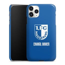 DeinDesign iPhone 11 Pro Max Handy Premium Case Smartphone Handyh&uuml;lle Schutzh&uuml;lle gl&auml;nzend Coat Of Arms 1. Fc Magdeburg Official Licensed Product Premium Case