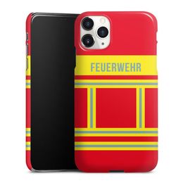 DeinDesign iPhone 11 Pro Max Handy Premium Case Smartphone Handyh&uuml;lle Schutzh&uuml;lle gl&auml;nzend Fire Fighters Fire Fighter Life Saver Premium Case