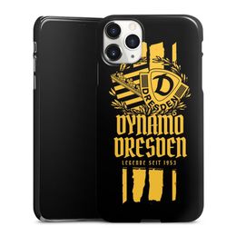 DeinDesign iPhone 11 Pro Max Handy Premium Case Smartphone Handyh&uuml;lle Schutzh&uuml;lle gl&auml;nzend Sg Dynamo Dresden Statement Sgd Premium Case