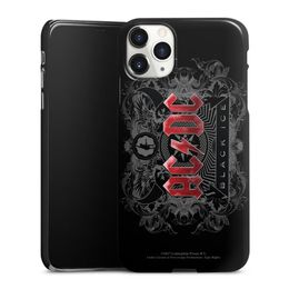 DeinDesign iPhone 11 Pro Max Handy Premium Case Smartphone Handyh&uuml;lle Schutzh&uuml;lle gl&auml;nzend Merchandise Black Ice Acdc Premium Case