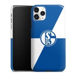 DeinDesign iPhone 11 Pro Max Handy Premium Case Smartphone Handyh&uuml;lle Schutzh&uuml;lle gl&auml;nzend Bundesliga Official Licensed Product Fc Schalke 04 Premium Case