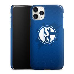 DeinDesign iPhone 11 Pro Max Handy Premium Case Smartphone Handyh&uuml;lle Schutzh&uuml;lle gl&auml;nzend Fc Schalke 04 Official Licensed Product Premium Case