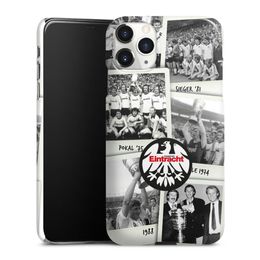 DeinDesign iPhone 11 Pro Max Handy Premium Case Smartphone Handyh&uuml;lle Schutzh&uuml;lle gl&auml;nzend Retro Eintracht Frankfurt Official Licensed Product Premium Case