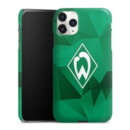 DeinDesign iPhone 11 Pro Max Handy Premium Case Smartphone Handyh&uuml;lle Schutzh&uuml;lle gl&auml;nzend Official Licensed Product Camouflage Sv Werder Bremen Premium Case