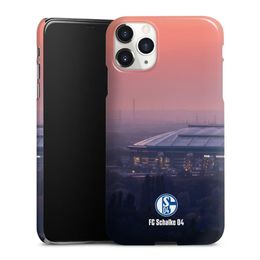 DeinDesign iPhone 11 Pro Max Handy Premium Case Smartphone Handyh&uuml;lle Schutzh&uuml;lle gl&auml;nzend Fc Schalke 04 Official Licensed Product Stadium Premium Case