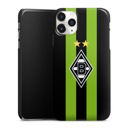 DeinDesign iPhone 11 Pro Max Handy Premium Case Smartphone Handyh&uuml;lle Schutzh&uuml;lle gl&auml;nzend Stripes Borussia M&ouml;nchengladbach Gladbach Premium Case
