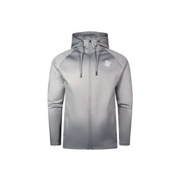 SikSilk Sweatjacke 'Poly' Herren Gr&ouml;&szlig;e XXL grau