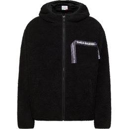 Carlo Colucci Fleecejacke Herren Gr&ouml;&szlig;e M/L schwarz / wei&szlig;