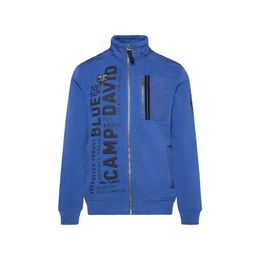 CAMP DAVID Zip-Up Hoodie male Blue size L
