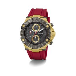 Guess Uhr 'IGNITE' Herren Größe One Size gold / rot / schwarz