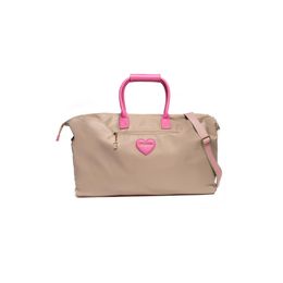 Reisetasche Juicy Couture "WEEKENDER Damen", Kinder, Gr. B/H/T: 20cm x 36cm onesize, beige, Polyester, Polyurethan, Taschen, Reisetasche Damen, Travel Bag, Sporttasche, Fashion, Lifestyle, Sale