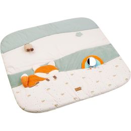 Babydecke Sterntaler "Spieldecke Fuchs Filou", lichtgrau, Wohndecken, Baby, B/L: 100cm x 100cm, Baumwolle, Polyester, B:100cm L:100cm