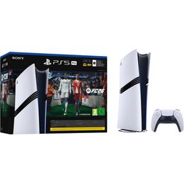 Playstation 5 Konsolen-Set "Playstation 5 Pro 2TB – EA SPORTS FC 26 Bundle", weiß, schwarz, B:8,9cm H:38,8cm T:21,6cm, Spielekonsolen, Playstation 5 Pro - EA Sports FC 26 Bundle