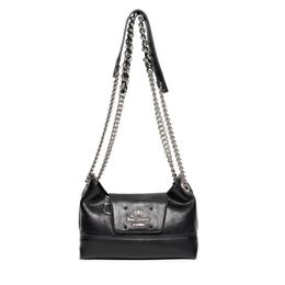 Schultertasche Juicy Couture "SOPHIE S. HOBO Damen", Kinder, Gr. B/H/T: 16cm onesize, schwarz, Polyurethan, Taschen, Schultertasche Damen, Mini Bag, Handtasche, Fashion, Lifestyle, Sale