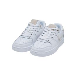 Karl Kani Damen Trainingsschuh "Karl Kani Herren KKFWW000218 89 LOW LOGO", Gr. 37,5wei&szlig;, beige, Leder, Schuhe