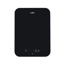 Wilfa MAX K&uuml;chenwaage KS2B-10 schwarz, bis 10 kg, Timer, USB-C