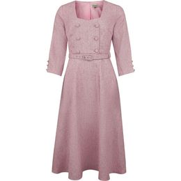 Banned Retro Isobel Dress Mittellanges Kleid rosa in M DR17084 pink