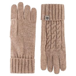 Roeckl Strickhandschuhe 'CABLED CHARM' Damen Gr&ouml;&szlig;e one size beige / sand / hellbeige / dunkelbeige