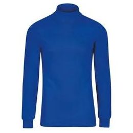 Rollkragenshirt TRIGEMA "TRIGEMA Langarm Ski- und Sport-Rollkragenpullover", Damen, Gr. 3XL, blau (royal), Feinripp, 100% Baumwolle (Bio-Baumwolle kbA), Basic, normal, ohne Ausschnitt, Shirts