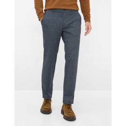 Eurex By Brax Herren Flatfronthose Style THILO CHECK BLUE, dunkelblau, Gr. 24
