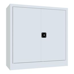 STIER Fl&uuml;gelt&uuml;renschrank, 1000x1000x400 mm, 2 B&ouml;den verzinkt, RAL 7035 (906397)