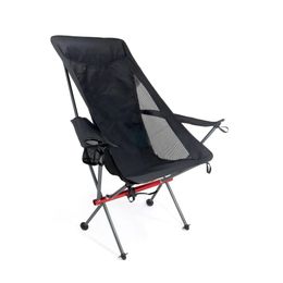 BasicNature Travelchair Ultralight Relax schwarz
