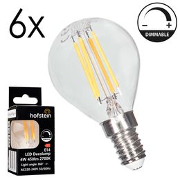 hofstein LED E14 6er Set 4 Watt 3000 Kelvin 400 Lumen