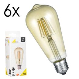 Trio LED E27 6er Set 6 Watt 2700 Kelvin 600 Lumen